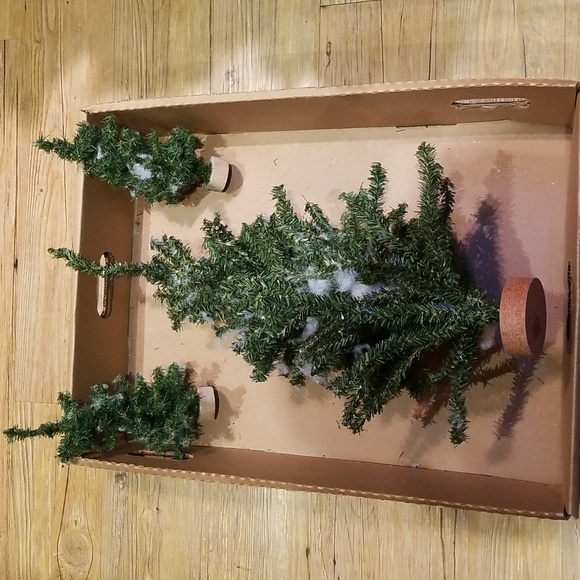 Holiday | 3 Total Trees Set Perfect For Tablescape Andor Village ...